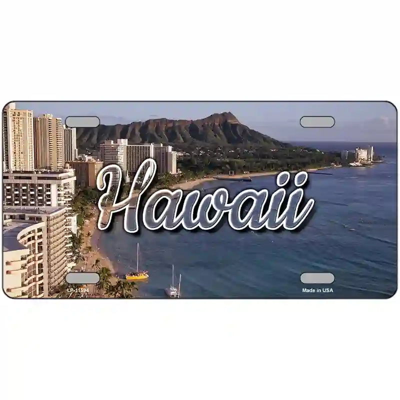 Hawaii Beach Novelty Metal State License Plate | Smart Blonde
