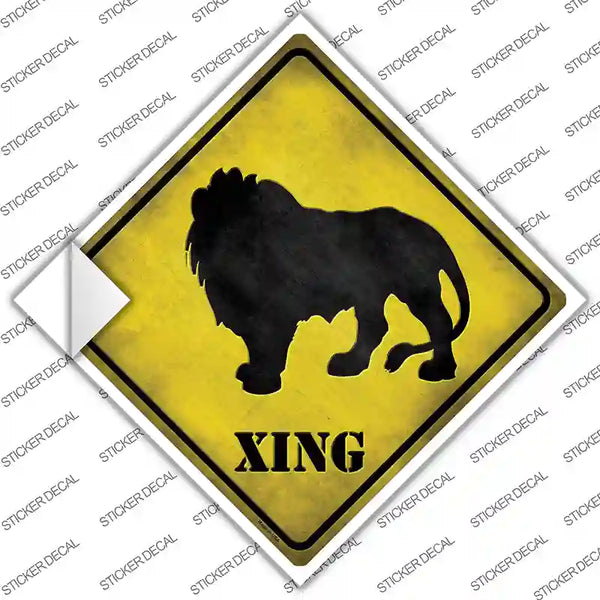 Lion Xing Novelty Diamond Sticker Decal | Smart Blonde