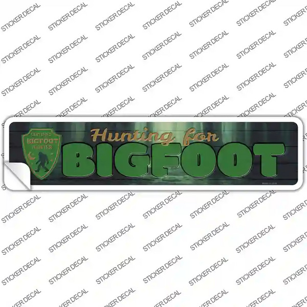 Hunting For Bigfoot Novelty Narrow Sticker Decal | Smart Blonde