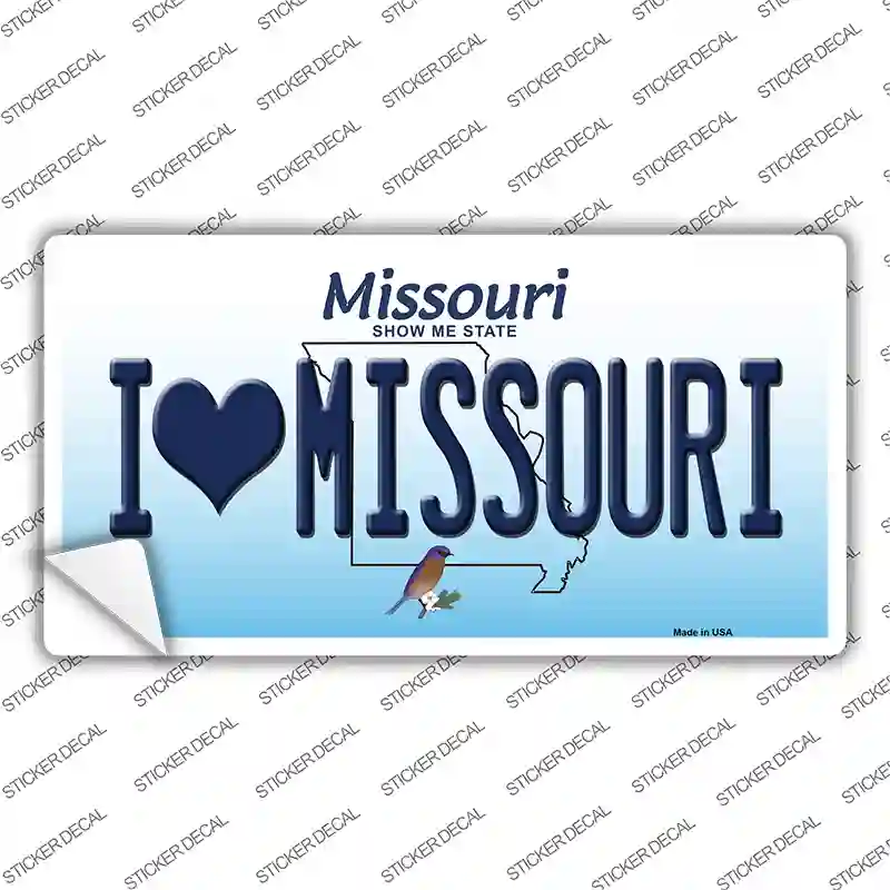 I Love Missouri Novelty Sticker Decal | Smart Blonde
