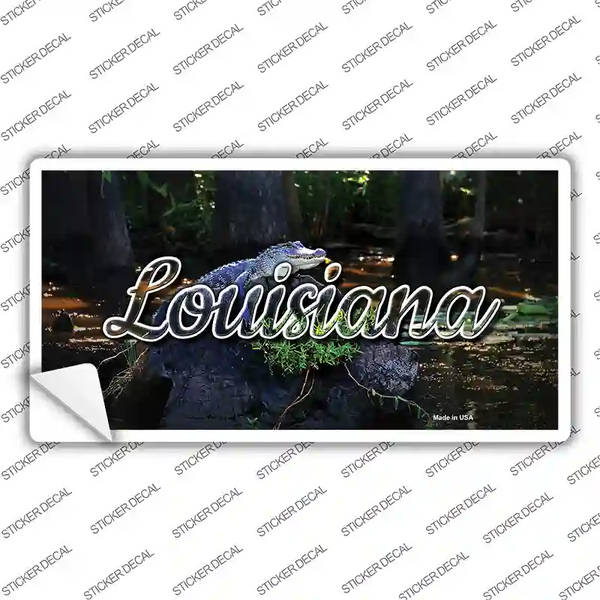 Louisiana Alligator Swamp State Novelty Sticker Decal | Smart Blonde