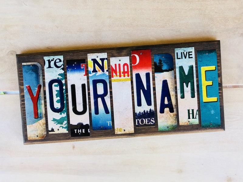 License Plate Art: Custom Messages on Wood for Easy Home Decor and Res ...