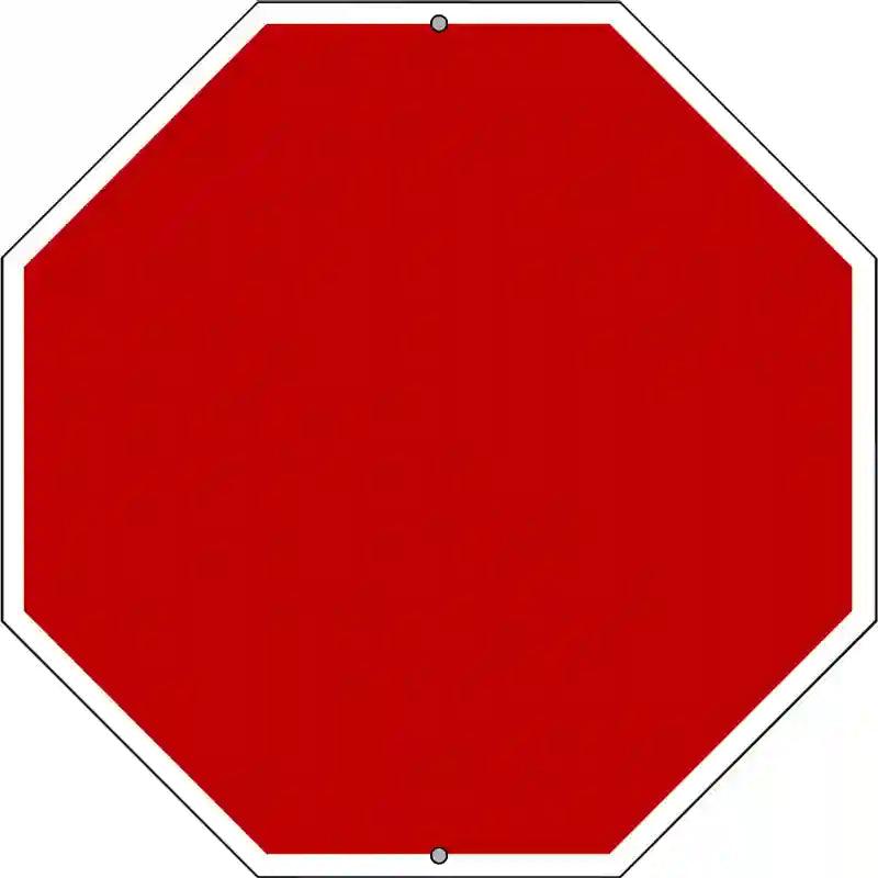 Red Dye Sublimation Octagon Metal Novelty Stop Sign | Smart Blonde