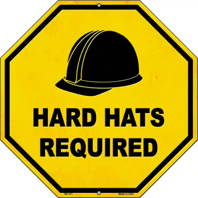 Hard Harts Required Novelty Metal Stop Sign BS-471 | Smart Blonde