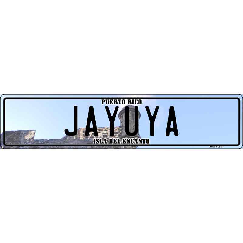 Jayuya Puerto Rico Novelty Metal European License Plate | Smart Blonde