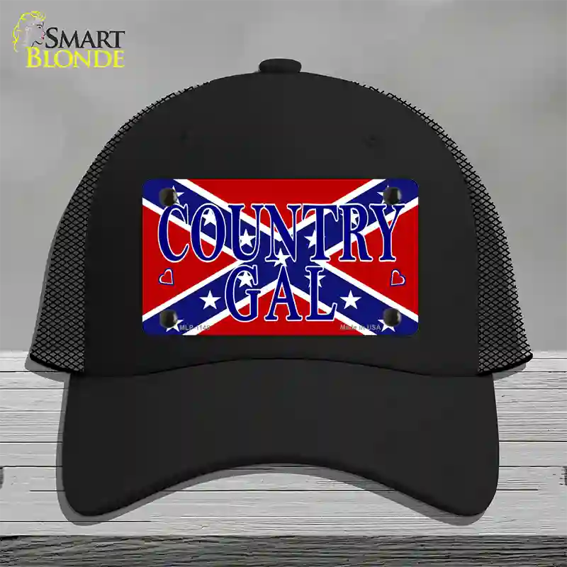 Confederate Country Gal Novelty License Plate Hat | Smart Blonde