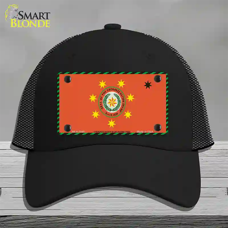 Cherokee Nation Flag Novelty License Plate Hat | Smart Blonde