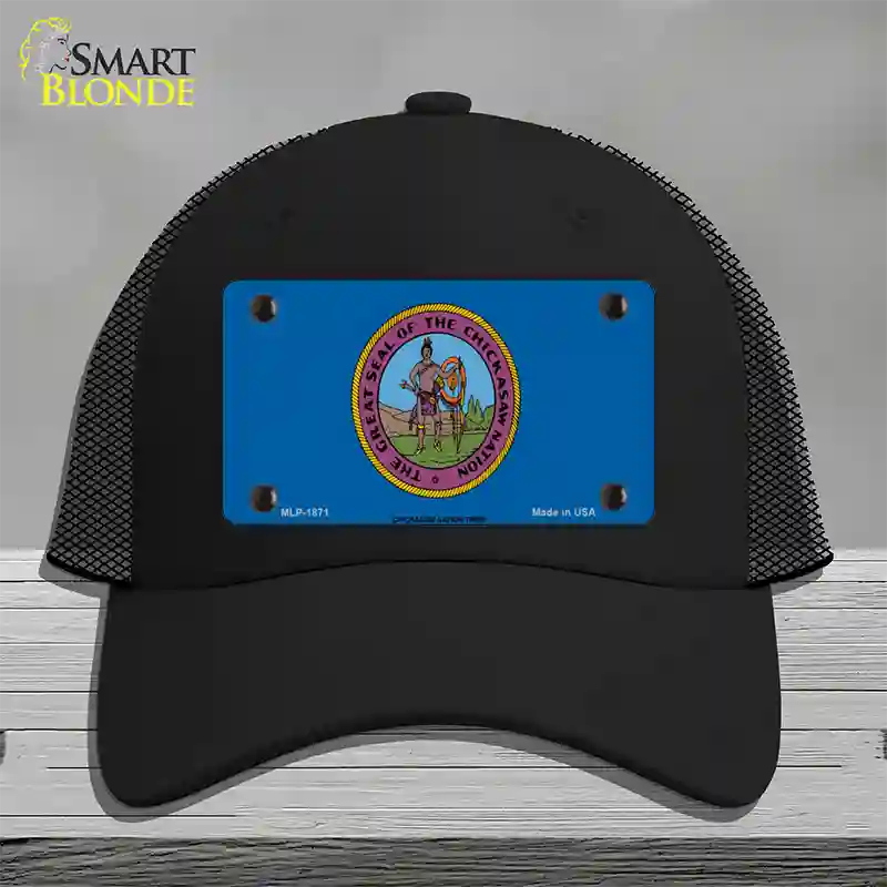 Chickasaw Nation Flag Novelty License Plate Hat | Smart Blonde