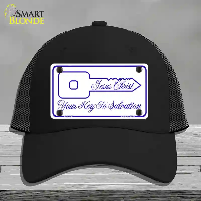 Your Key To Salvation Novelty License Plate Hat | Smart Blonde