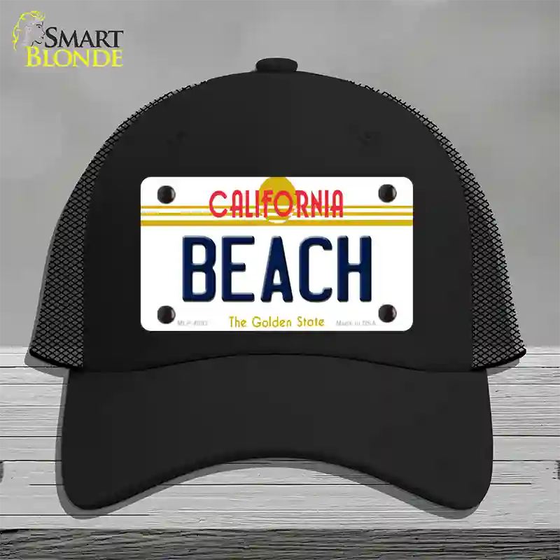 Beach California Novelty License Plate Hat | Smart Blonde