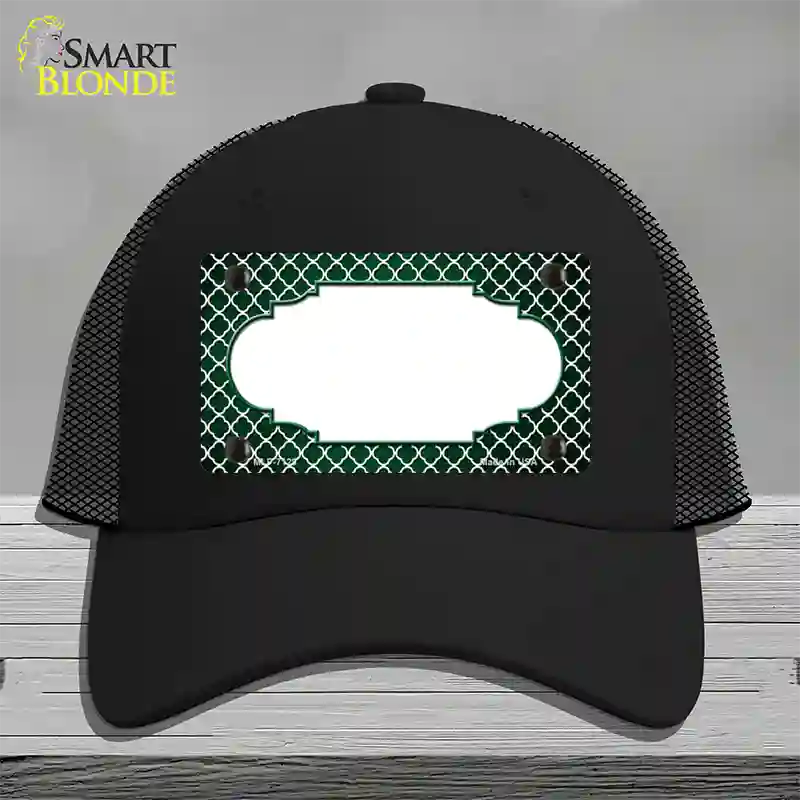 Green White Quatrefoil Scallop Oil Rubbed Novelty License Plate Hat ...