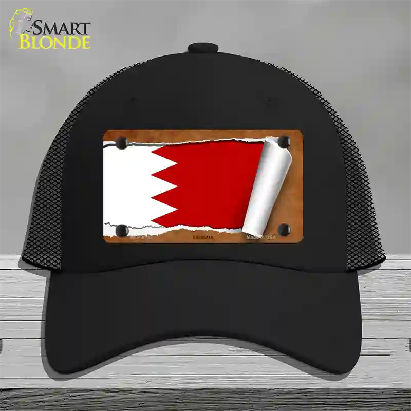 Bahrain Flag Scroll Novelty License Plate Hat | Smart Blonde