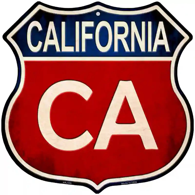 California Metal Novelty Highway Shield Sign | Smart Blonde