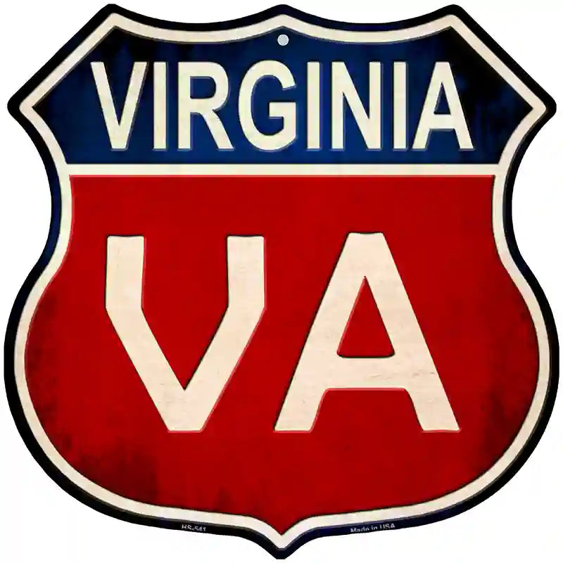 Virginia Metal Novelty Highway Shield Sign | Smart Blonde