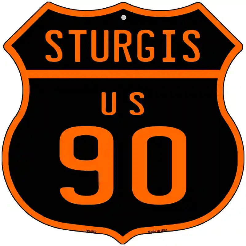 Sturgis US 90 Novelty Metal Highway Shield Sign | Smart Blonde