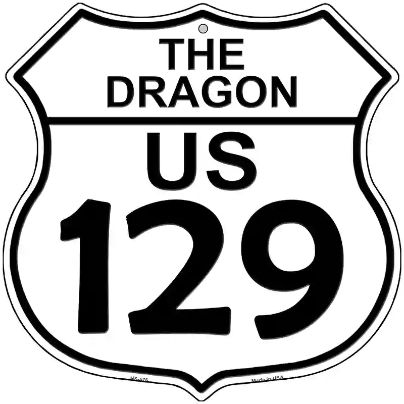 The Dragon US 129 Novelty Metal Highway Shield Sign | Smart Blonde
