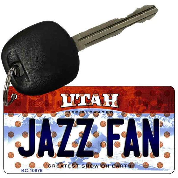 Jazz Fan Utah State License Plate Tag Key Chain KC-10876 | Smart Blonde
