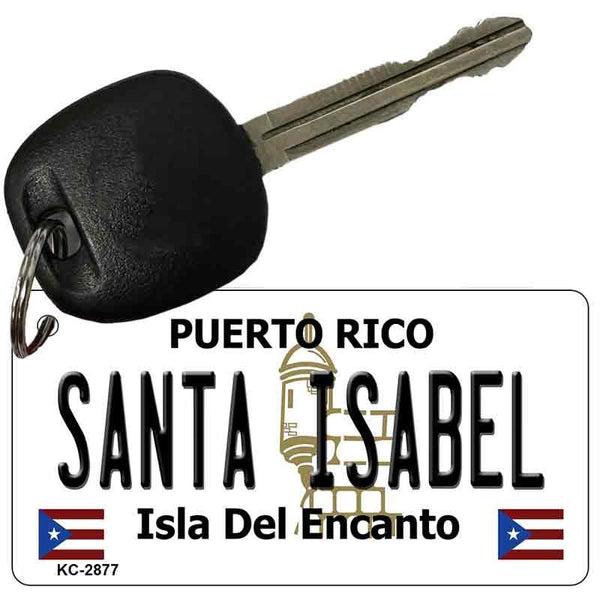 Santa Isabel Puerto Rico Flag Novelty Aluminum Key Chain KC-2877 ...