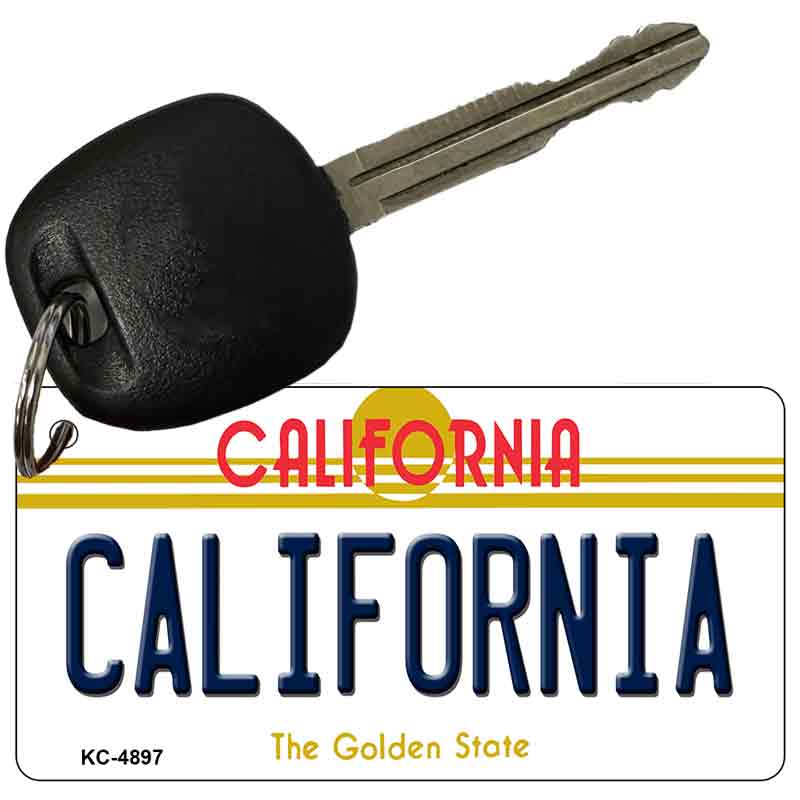 California California State License Plate Tag Key Chain KC-4897 | Smart ...