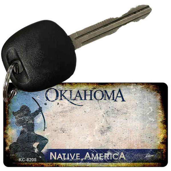 Oklahoma Rusty Blank Key Chain KC-8205 | Smart Blonde