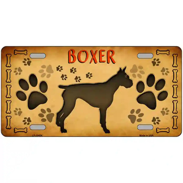Boxer Novelty Metal License Plate | Smart Blonde