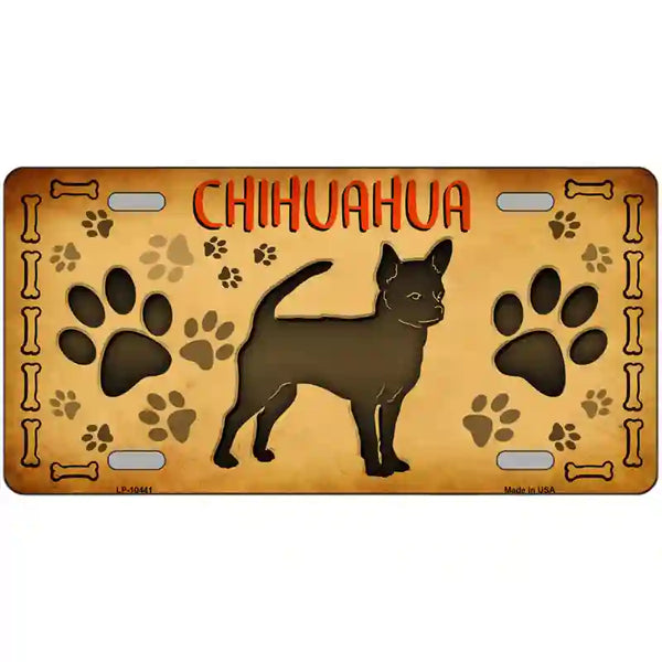 Chihuahua Novelty Metal License Plate | Smart Blonde