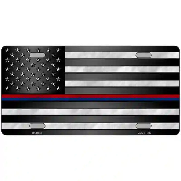 First Responder American Flag Novelty License Plate | Smart Blonde