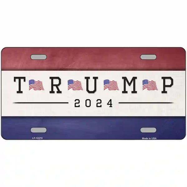 Trump 2024 Novelty Metal License Plate LP-12270 | Smart Blonde