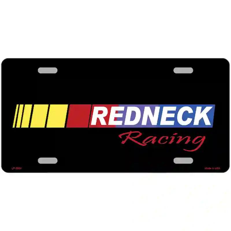 Redneck Racing Metal Novelty License Plate | Smart Blonde