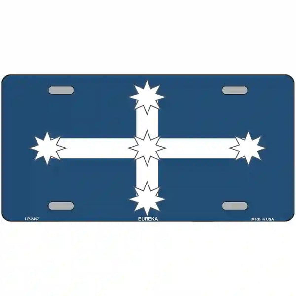 Eureka Flag Metal Novelty License Plate | Smart Blonde