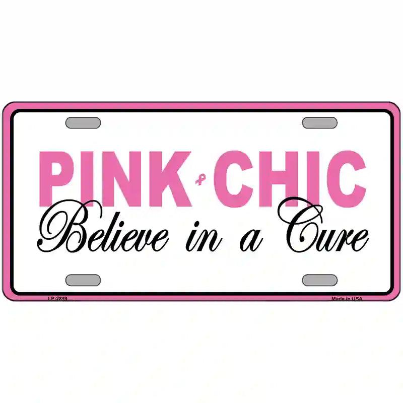 Pink Chic Metal Vanity License Plate Sign | Smart Blonde