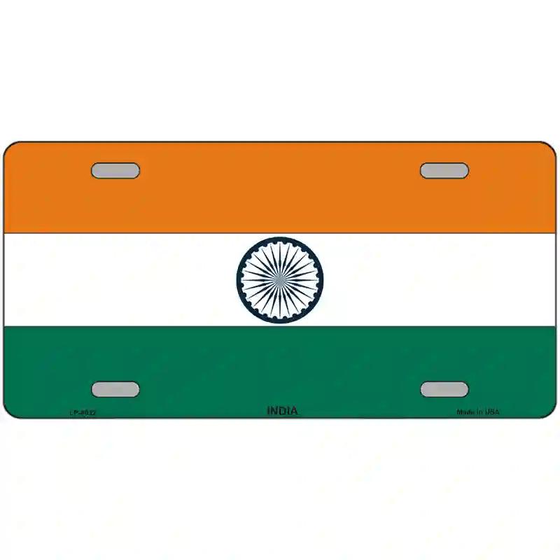 India Flag Metal Novelty License Plate | Smart Blonde