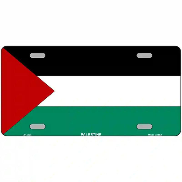 Palestine Flag Metal Novelty License Plate | Smart Blonde