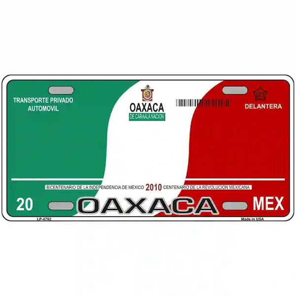 Oaxaca Mexico Novelty Metal License Plate | Smart Blonde
