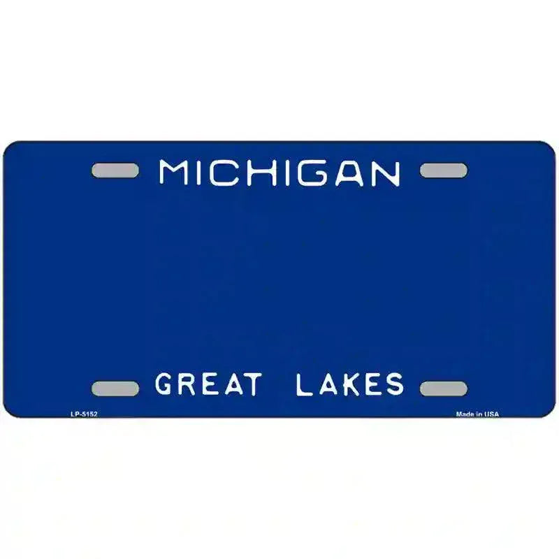 Michigan Great Lakes Plate Novelty State Blank Metal License Plate ...