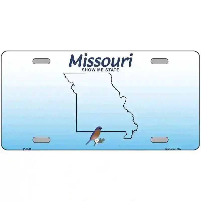 Missouri Blue Blank Novelty Metal License Plate | Smart Blonde