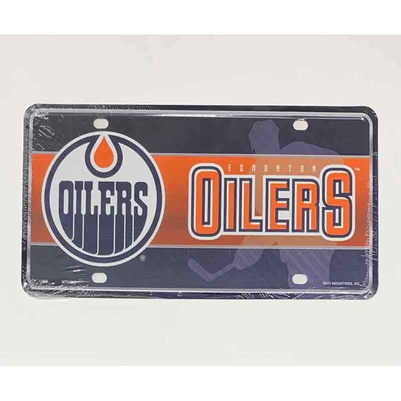 Edmonton Oilers Metal Novelty License Plate | Smart Blonde