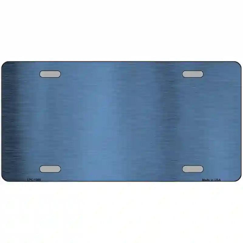 Light Blue Metallic Solid Metal Novelty License Plate | Smart Blonde