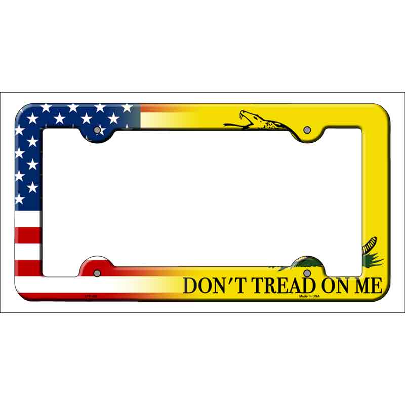 American Flag|Dont Tread Novelty Metal License Plate Frame | Smart Blonde