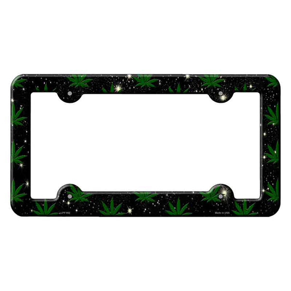 Weed Black Novelty Metal License Plate Frame | Smart Blonde