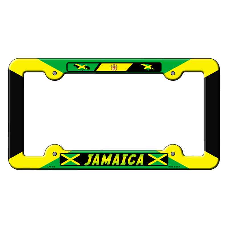 Jamaica Flag Novelty Metal License Plate Frame | Smart Blonde