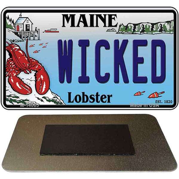 Wicked Maine Lobster Novelty Metal Magnet | Smart Blonde