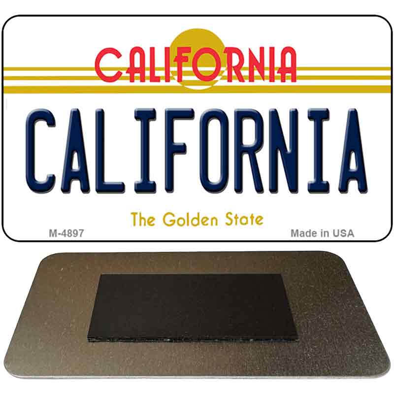 California California State License Plate Tag Magnet M-4897 | Smart Blonde