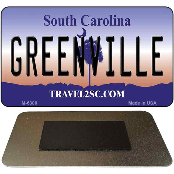 Greenville South Carolina State License Plate Tag Magnet M-6300 | Smart ...