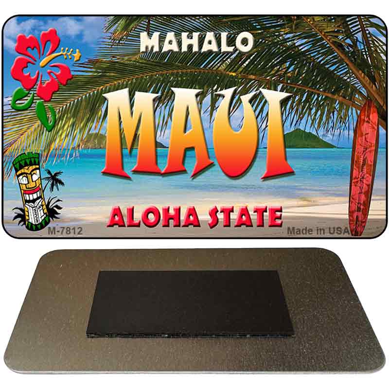 Maui Tiki Novelty Metal Magnet M-7812 | Smart Blonde