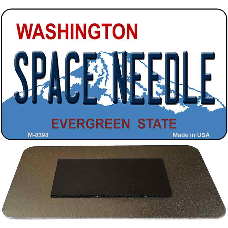 Space Needle Washington State License Plate Tag Magnet M-8398 | Smart ...