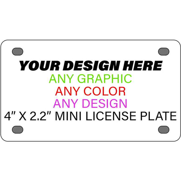 Personalized Design Your Own Custom Novelty Mini License Plate | 4" x 2 ...