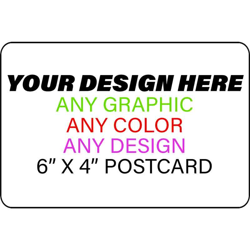 Personalized Design Your Own Custom Novelty Aluminum Postcard | 6" x 4 ...