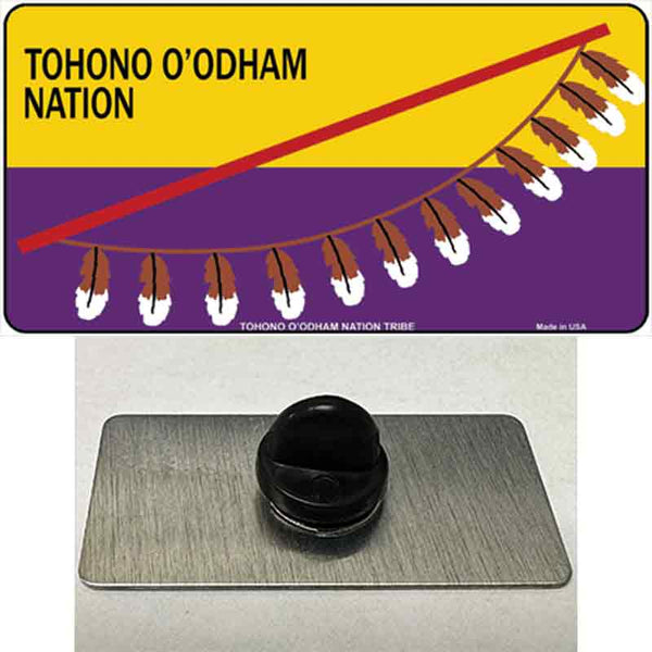 Tohono Oodham Flag Novelty Metal Hat Pin | Smart Blonde