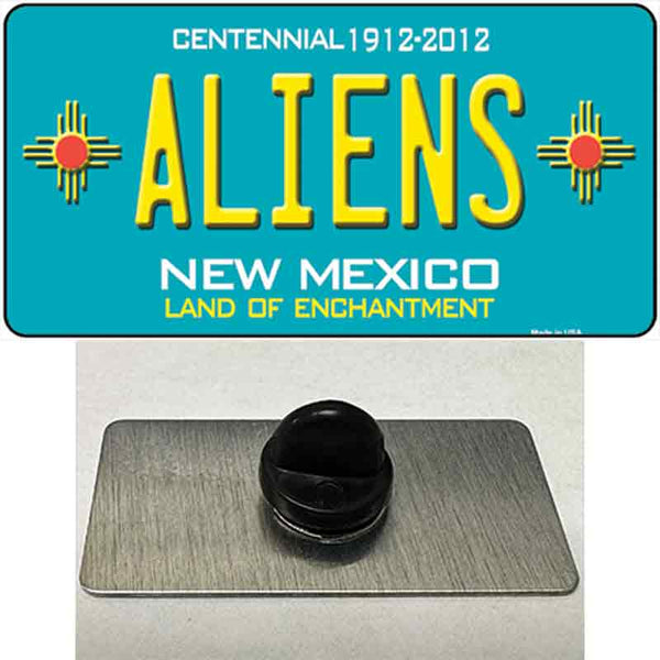 Aliens New Mexico Teal Novelty Metal Hat Pin | Smart Blonde
